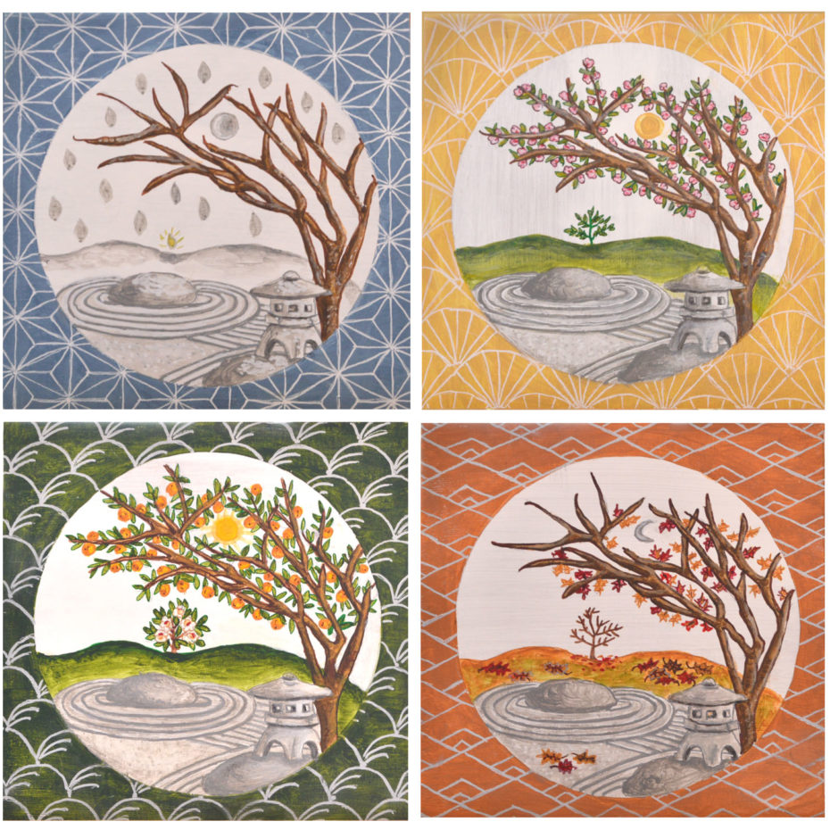 Japanese Garden Seasons - series of 4 | Robin Phillips Studio